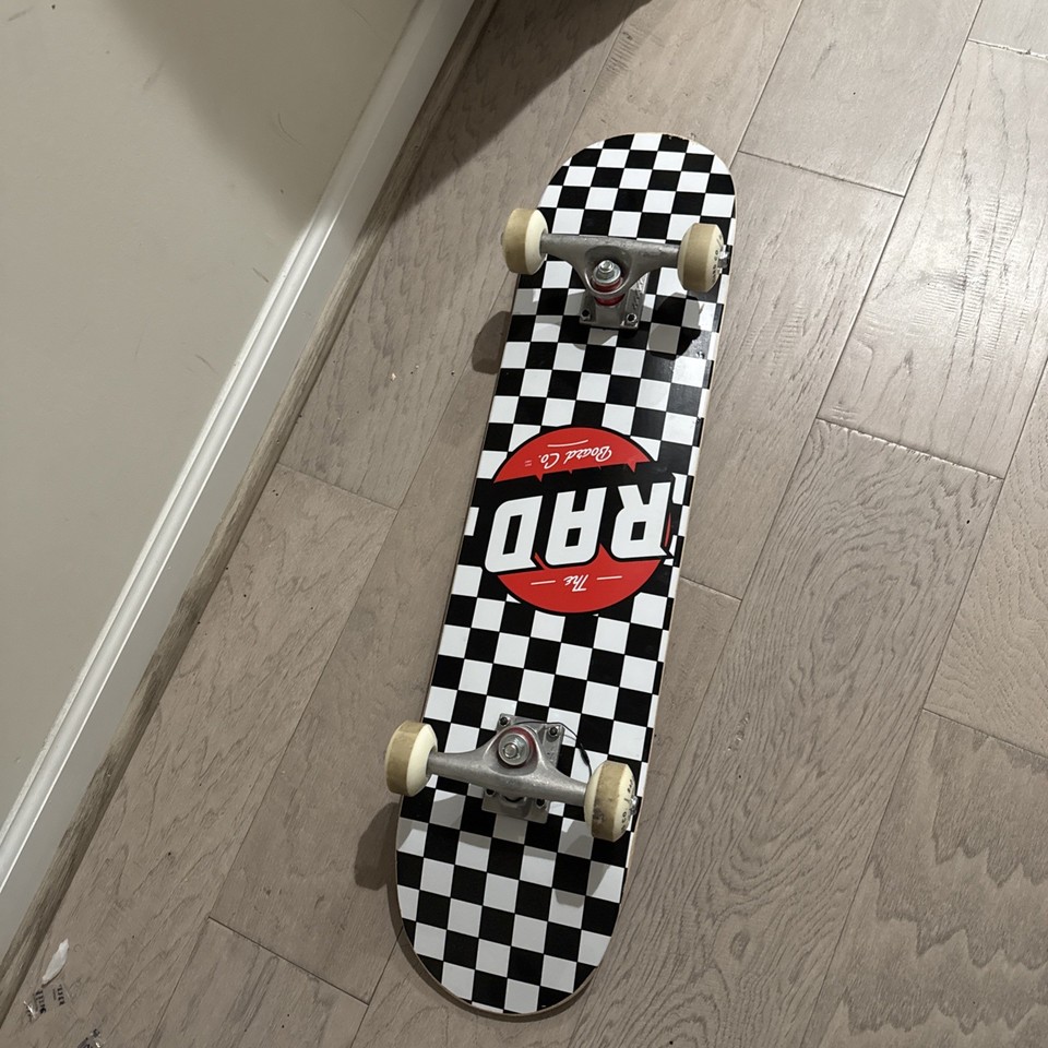 RAD Wheels Checker 2 Complete Skateboard - 7.75" x 31.25" | eBay