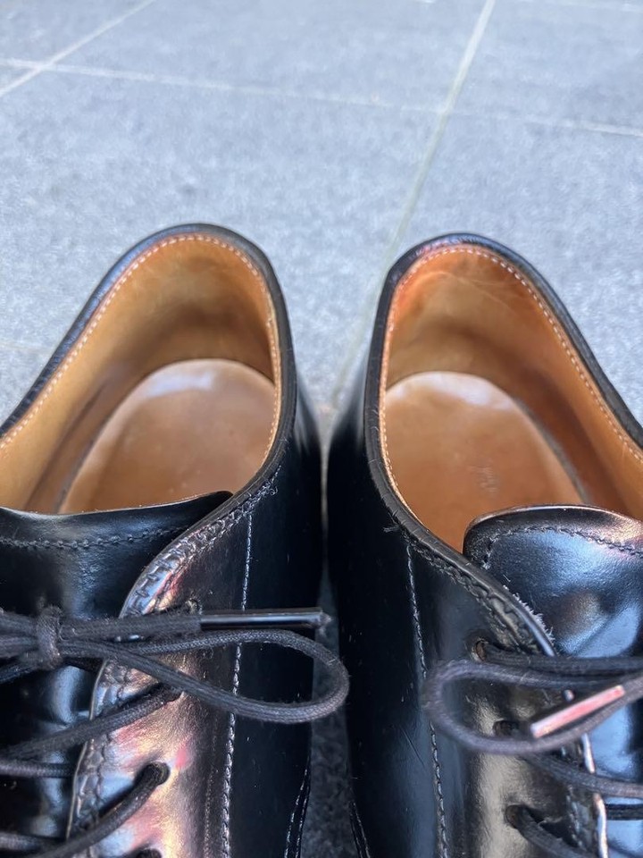 Alden Shoes Shell Cordovan 54331 V-Tip Lace-Up Modified Last Black Men ...