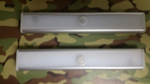 2pcs ICOCO Rechargeable Motion Sensor PIR LED Night Light Bar W ...