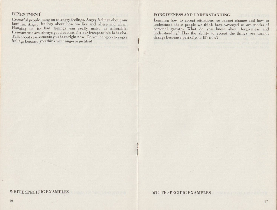 A New Fourth Step Guide by Hazelden, 1974, Alcoholics Anonymous booklet ...