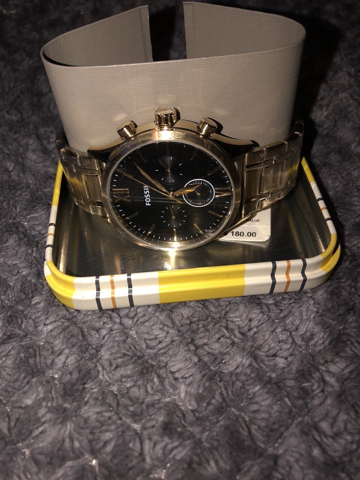 Fossil BQ2366 Fenmore Midsize Multifunction Gold Tone Stainless Steel ...