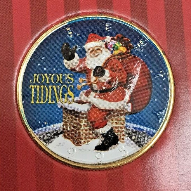 Santa Clause JFK Half Dollar Coin Box Set 24KT GOLD plated | eBay