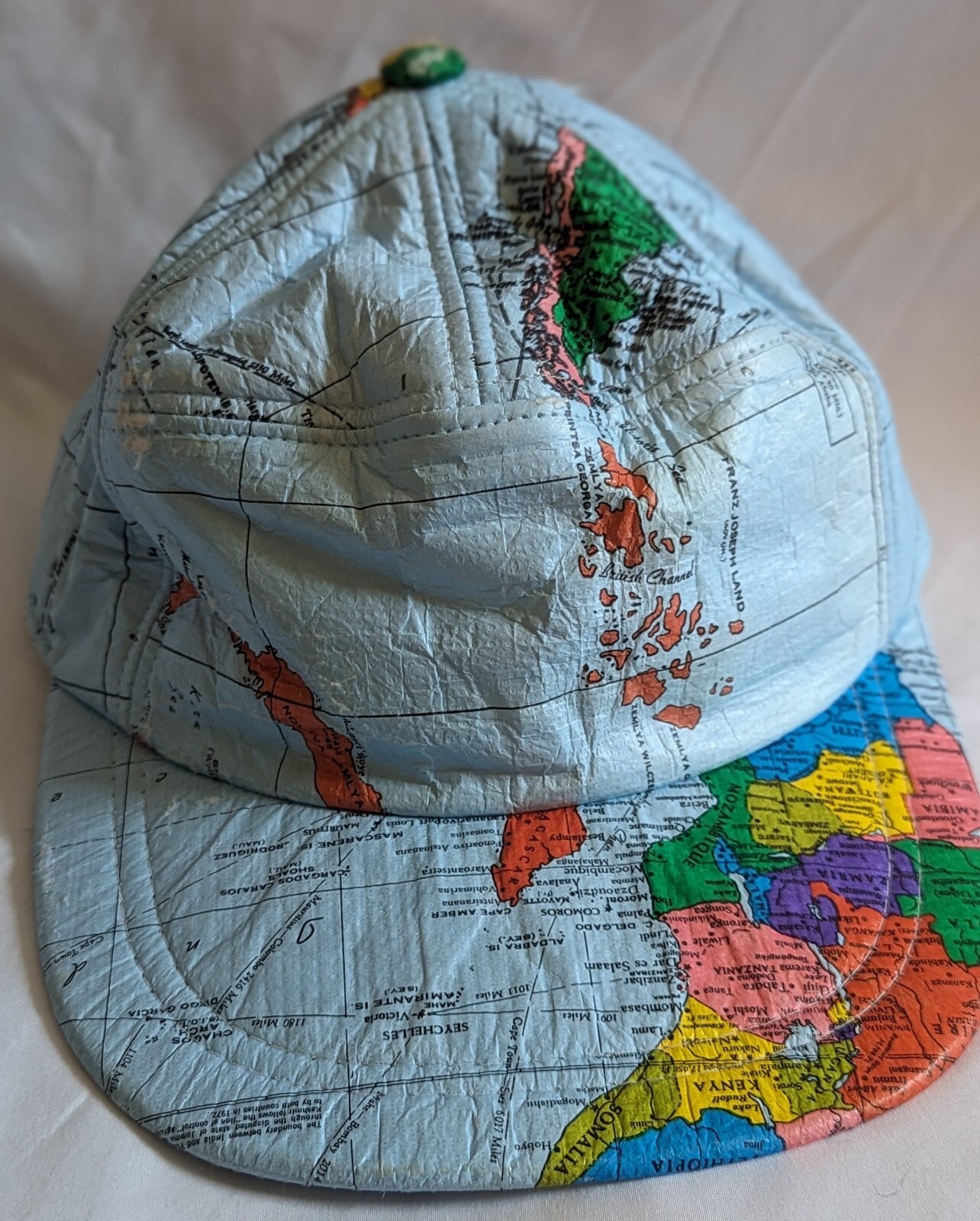 TY-BREAKERS Map of the World Cap HAT SNAPBACK Vintage… - Gem