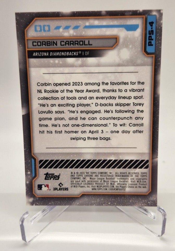 2023 Topps Chrome Cosmic Corbin Carroll Planetary Pursuit SP The Sun ...