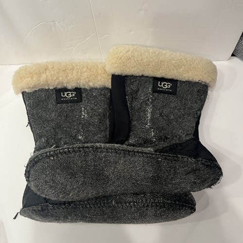 Ugg Wool Felt Replacement Boot Liners Size 5 Gray Fur Warm Inserts ...