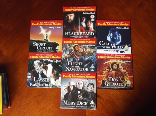FAMILY ADVENTURE MOVIES - A SELECTION OF 7 PROMO DVDs FREE UK POST | eBay