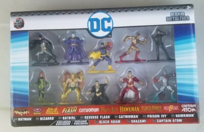 D.C COMICS Nano Metalfigs NIP Bizarro, Batman, Reverse Flash Hawkman ...