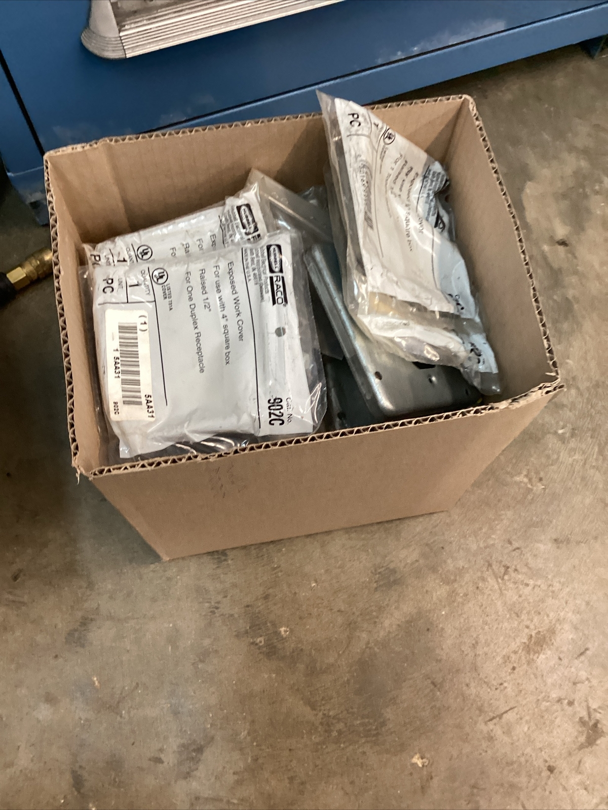 30+Hubbell Raco 902C ,907C,800C,812Exp. Work Cover Sq. 4” Raised 1/2 ...