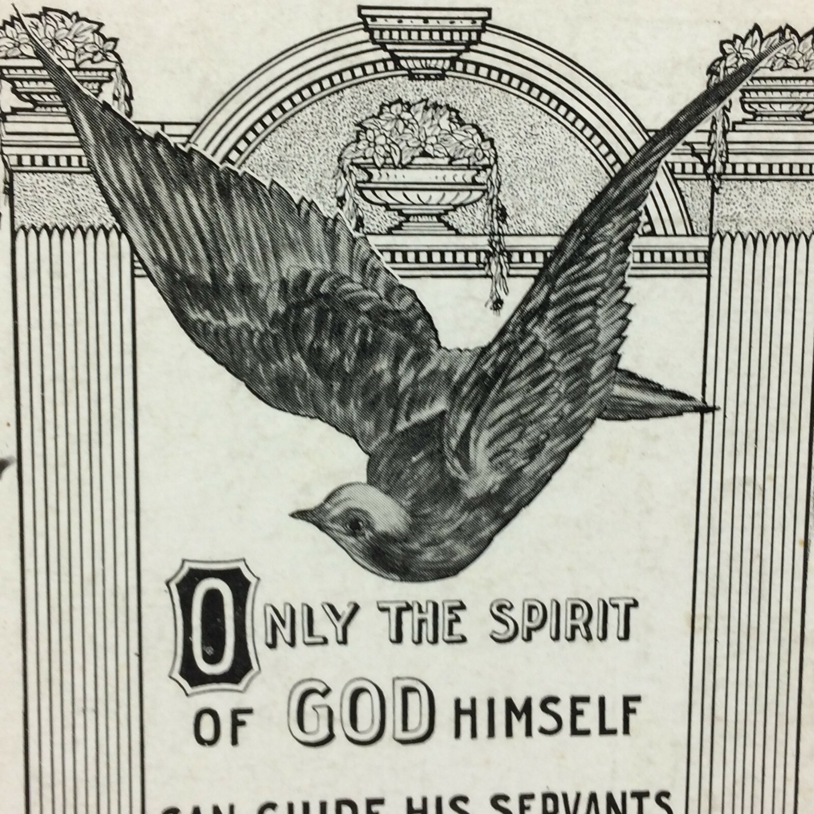 Vintage Postcard God Can Guide His Servants In Spite Of Satan Bird ...