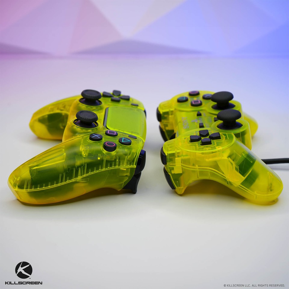 Lemon Yellow PS5 Controller Killscreen Retro Pro DualSense Clear Mouse Click | eBay