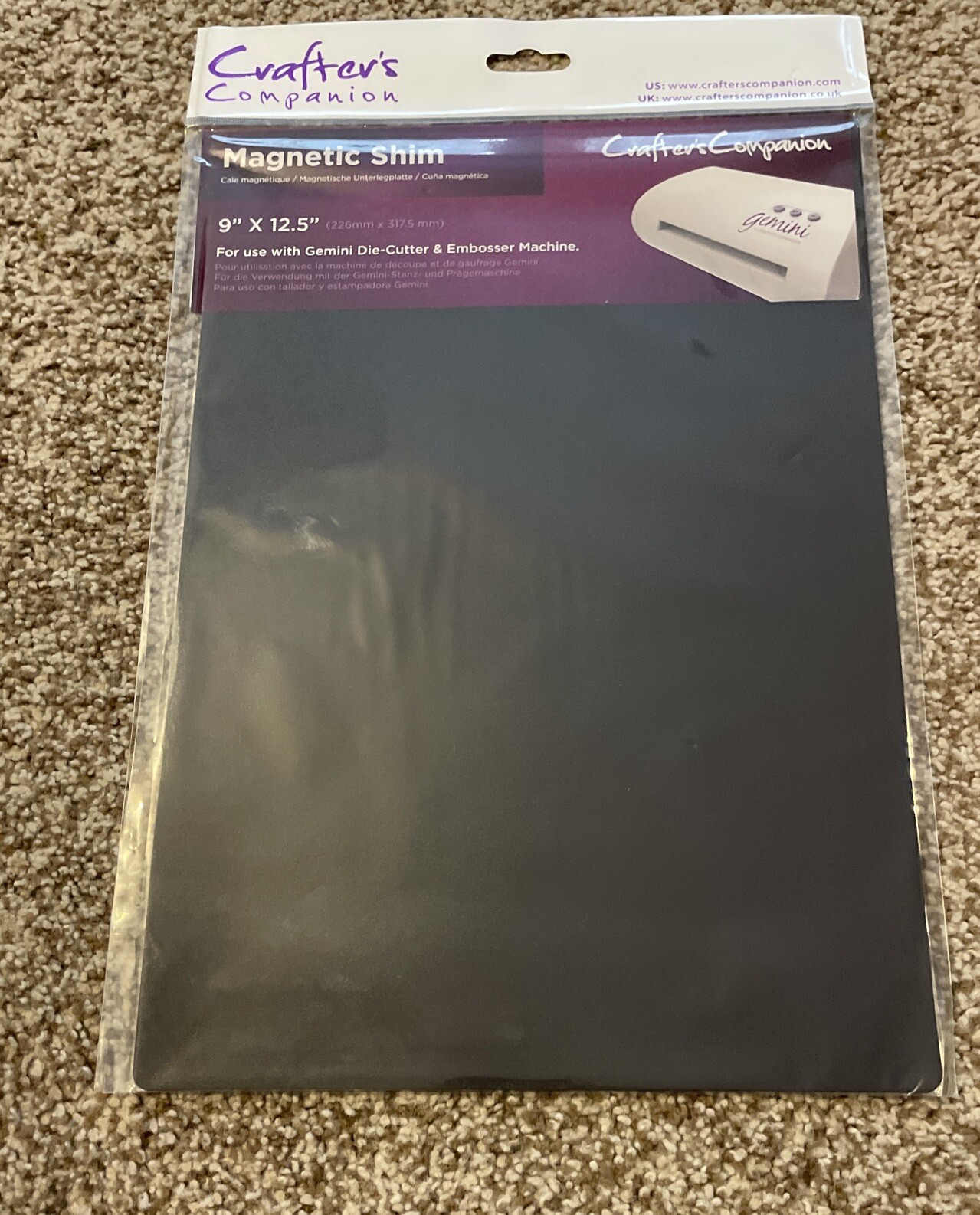 Crafter Companion Gemini Magnetic Shim 9" x 12.5" New Sealed 2 Pack | eBay