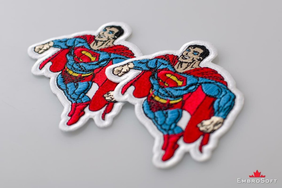 Superman Superhero Comics Embroidered Patch Iron On / Sew On SIZE: 3 ...