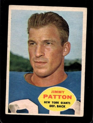 1960 TOPPS #79 JIM PATTON VGEX NY GIANTS *SBA9757 | eBay