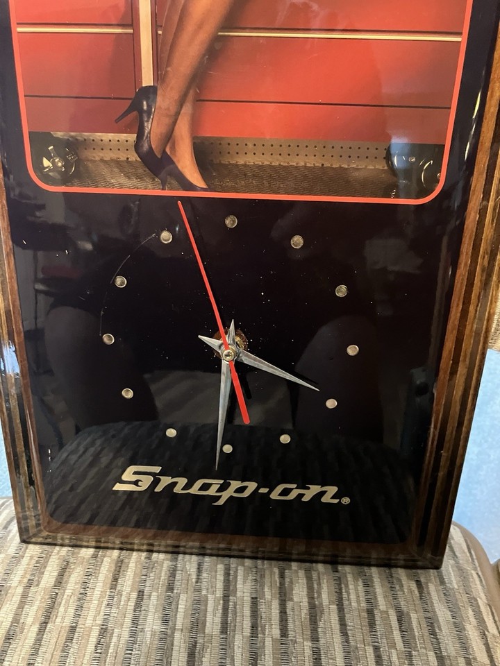 Vintage Snap On Tools Lingerie Sexy Pinup Girl Wall Clock | eBay