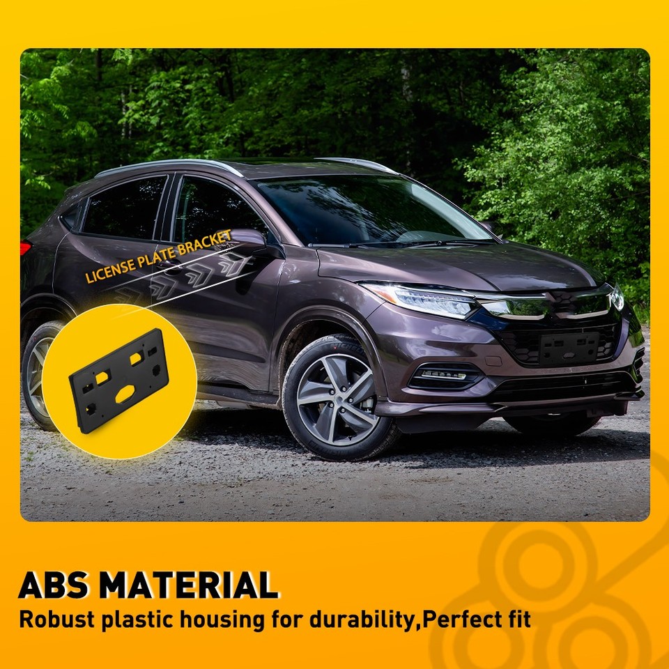Front License Plate Bracket Black For 2019-2022 Honda HR-V 71145T7WA10 ...