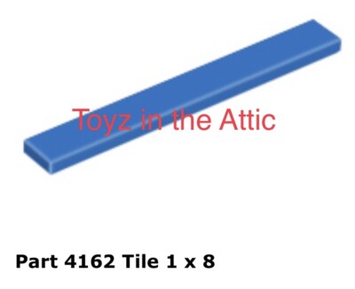 LEGO 1x 4162 Blue Tile 1 x 8 Tri-Star Voyager 6846 | eBay