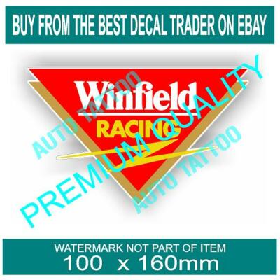 WINFIELD RACING Decal Sticker Retro Vintage MOTORSPORT Hot Rod Rat Rod ...