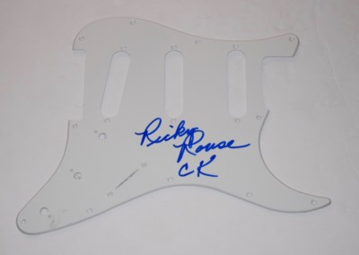 Ricky Rouse Signed Guitar Pickguard Chaka Khan Parliament Funkadelic ...