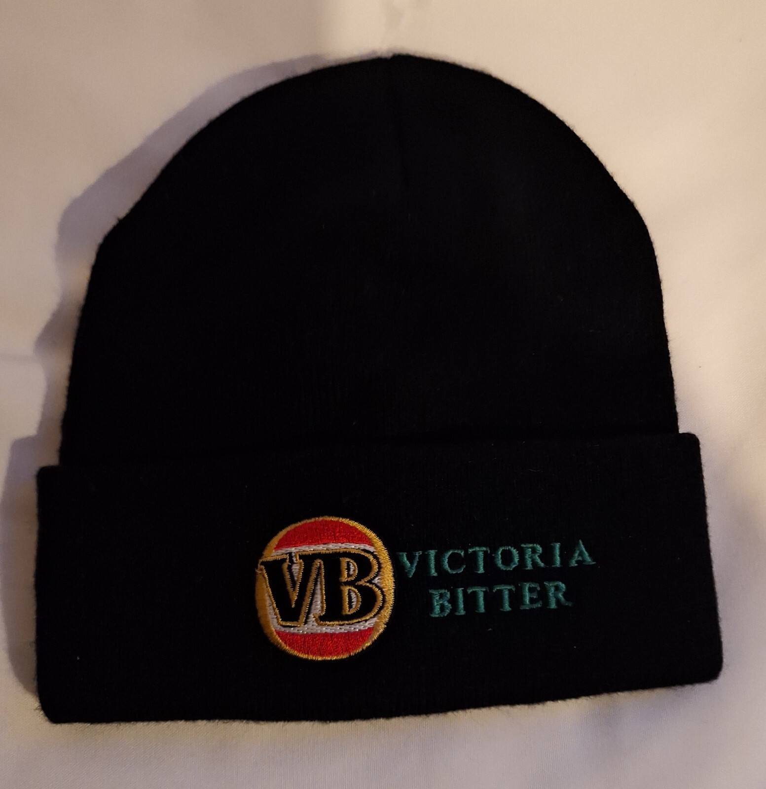 VB Victoria Bitter winter woollen hat beanie beer can Black New | eBay
