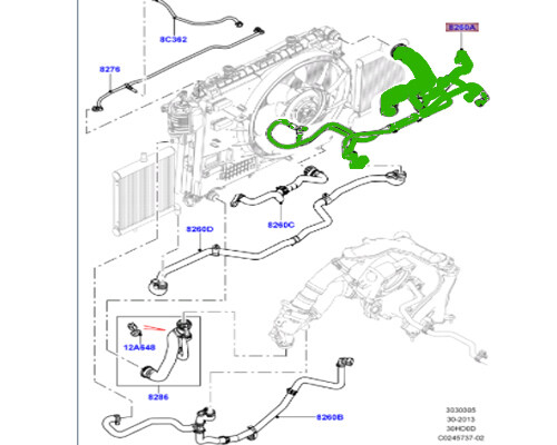 GENUINE LAND ROVER UPPER RADIATOR HOSE RANGE ROVER DISCOVERY SPORT ...