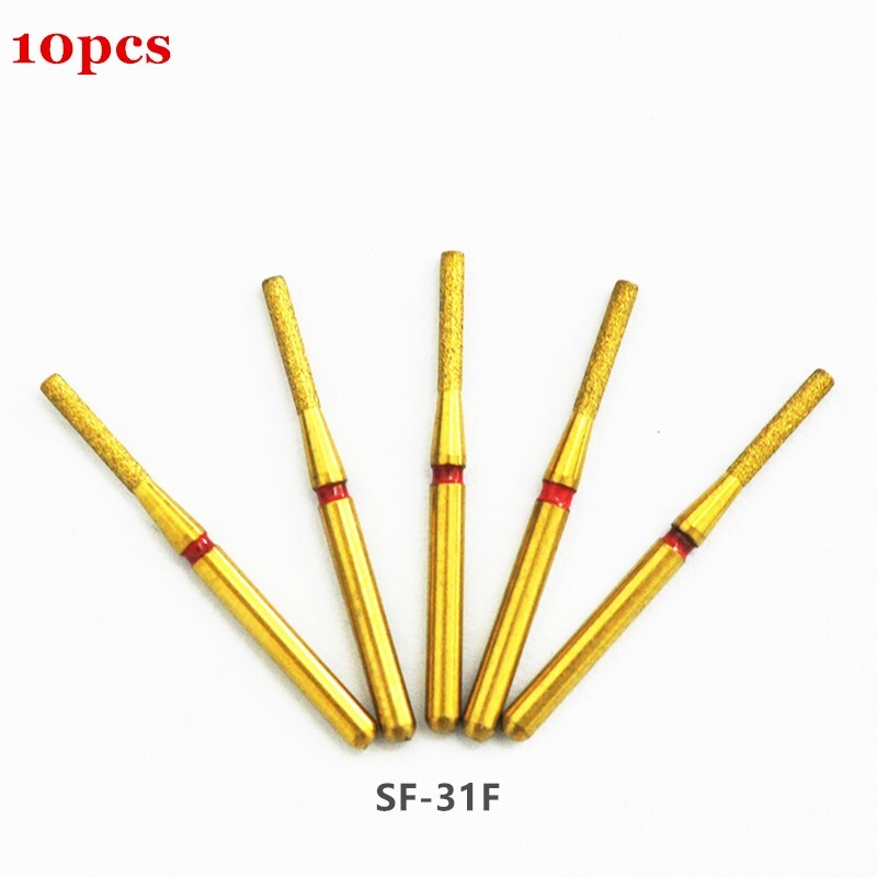 10pcs Dental preparation Porcelain burs Finishing and polishing FG bur ...