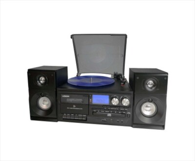 Home Entertainment System Stereo Hi Fi Turntable Cassette Player USB CD ...