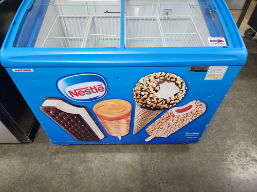 AHT RIO S 100 Sliding Glass Top 2 Door Ice Cream Freezer Merchandiser ...