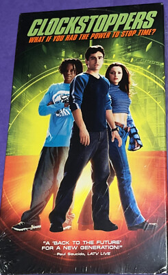 Clockstoppers VHS Fantasy Sci-fi Movie Film Aliens Space Jesse Bradford ...