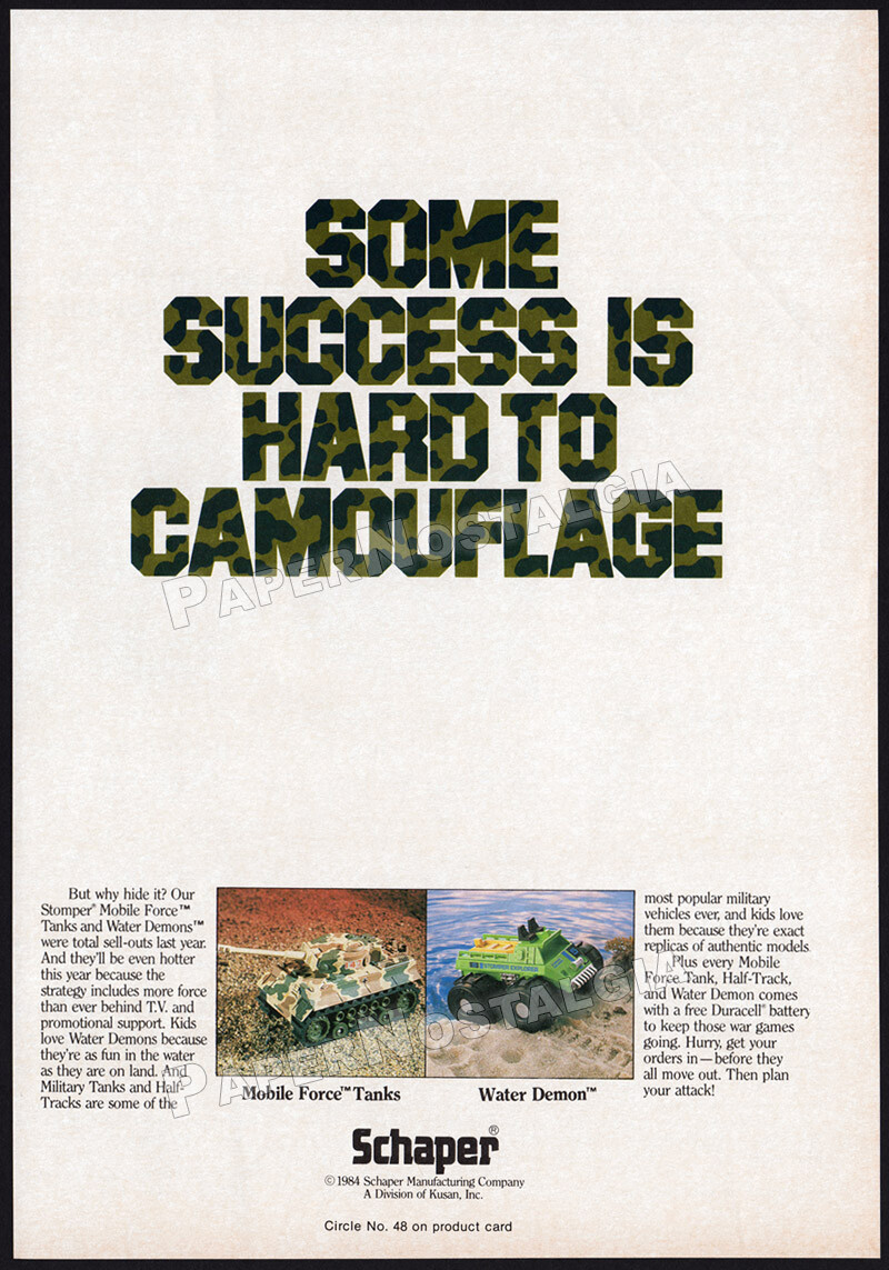 SCHAPER - STOMPERS__Orig. 1984 Trade AD / ADVERT__Water Demon_Mobile ...