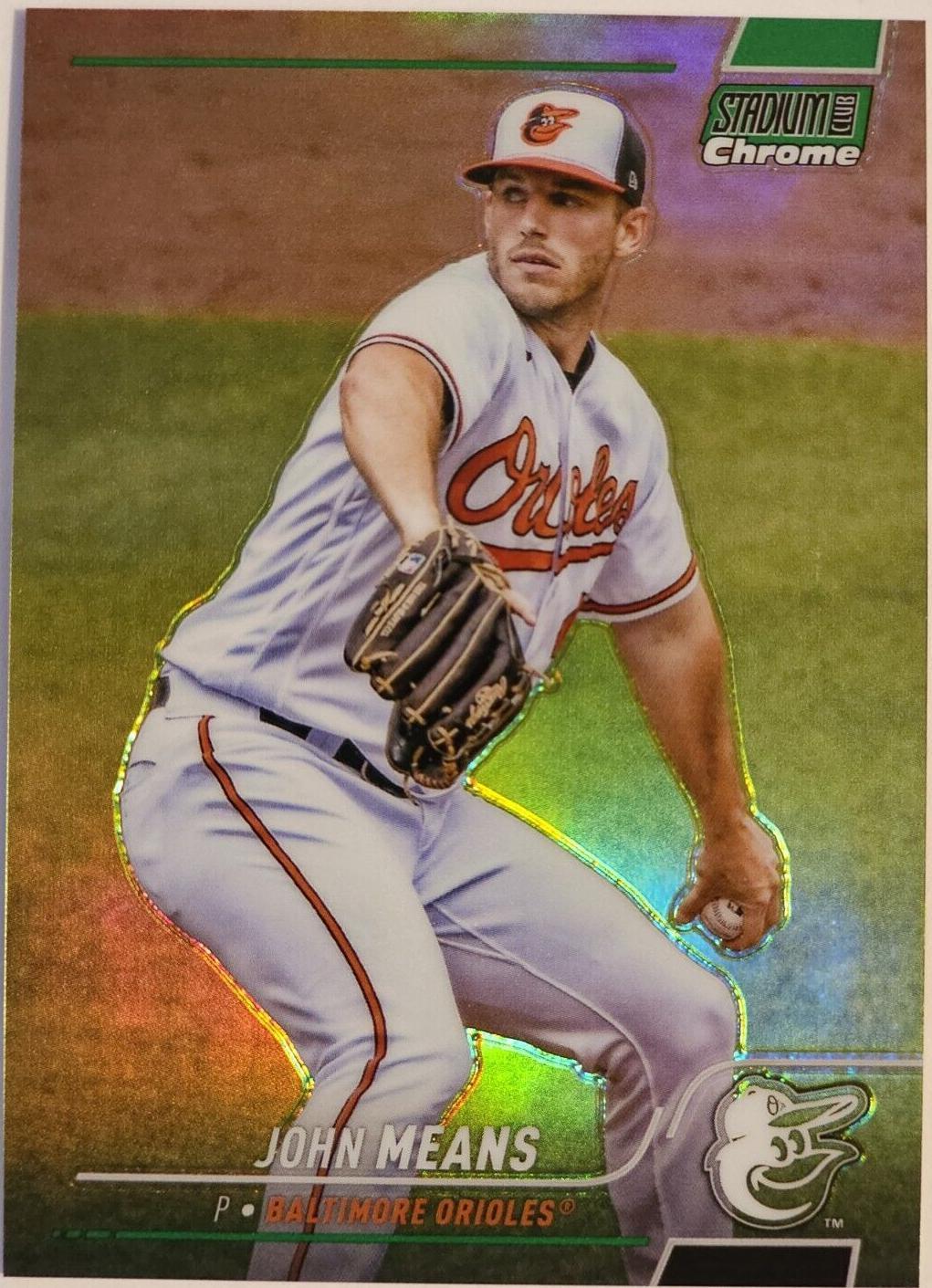 2022 Topps Stadium Club Chrome - John Means #235 Green Refractor /99 ...