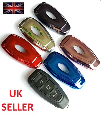 FOR FORD KEY FOB COVER B C S MAX GALAXY KUGA REMOTE KEYLESS 3 BUTTON ...
