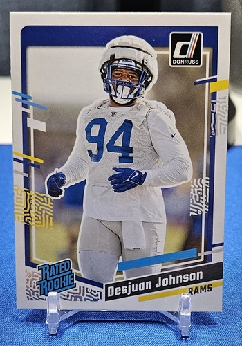 Desjuan Johnson 2023 Panini Donruss Rated Rookie #356 Los Angeles Rams ...
