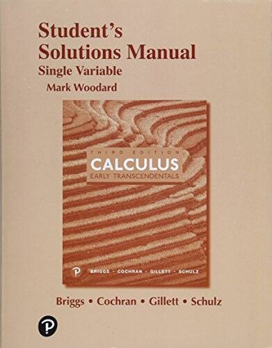 Student's Solutions Manual for Single Variable Calculus: Early Transcen ...