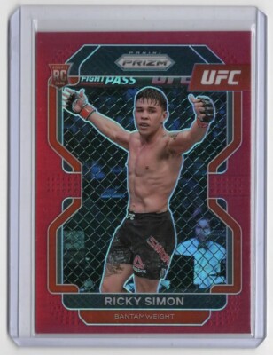 Ricky Simon Red /299 RC 2022 Panini Prizm UFC #112 Rookie MMA | eBay