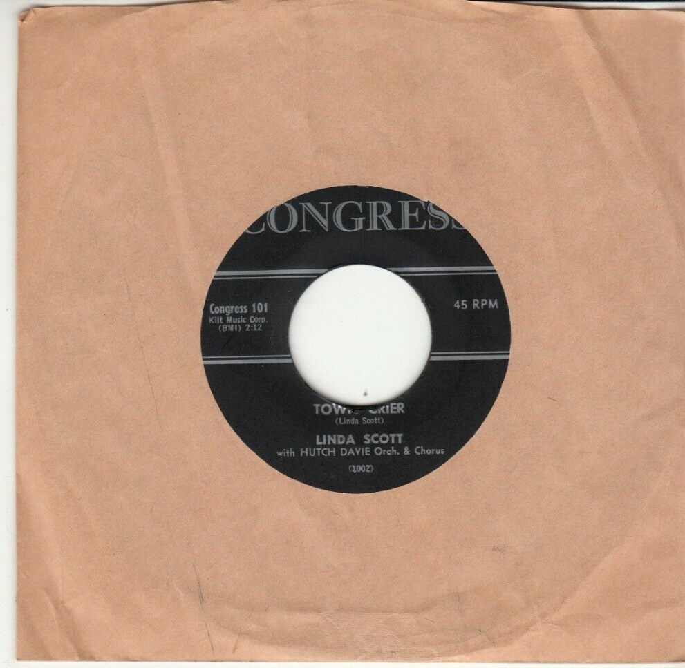 LINDA SCOTT - YESSIREE - ORIGINAL CONGRESS RECORDS 45 - GREAT SHAPE | eBay