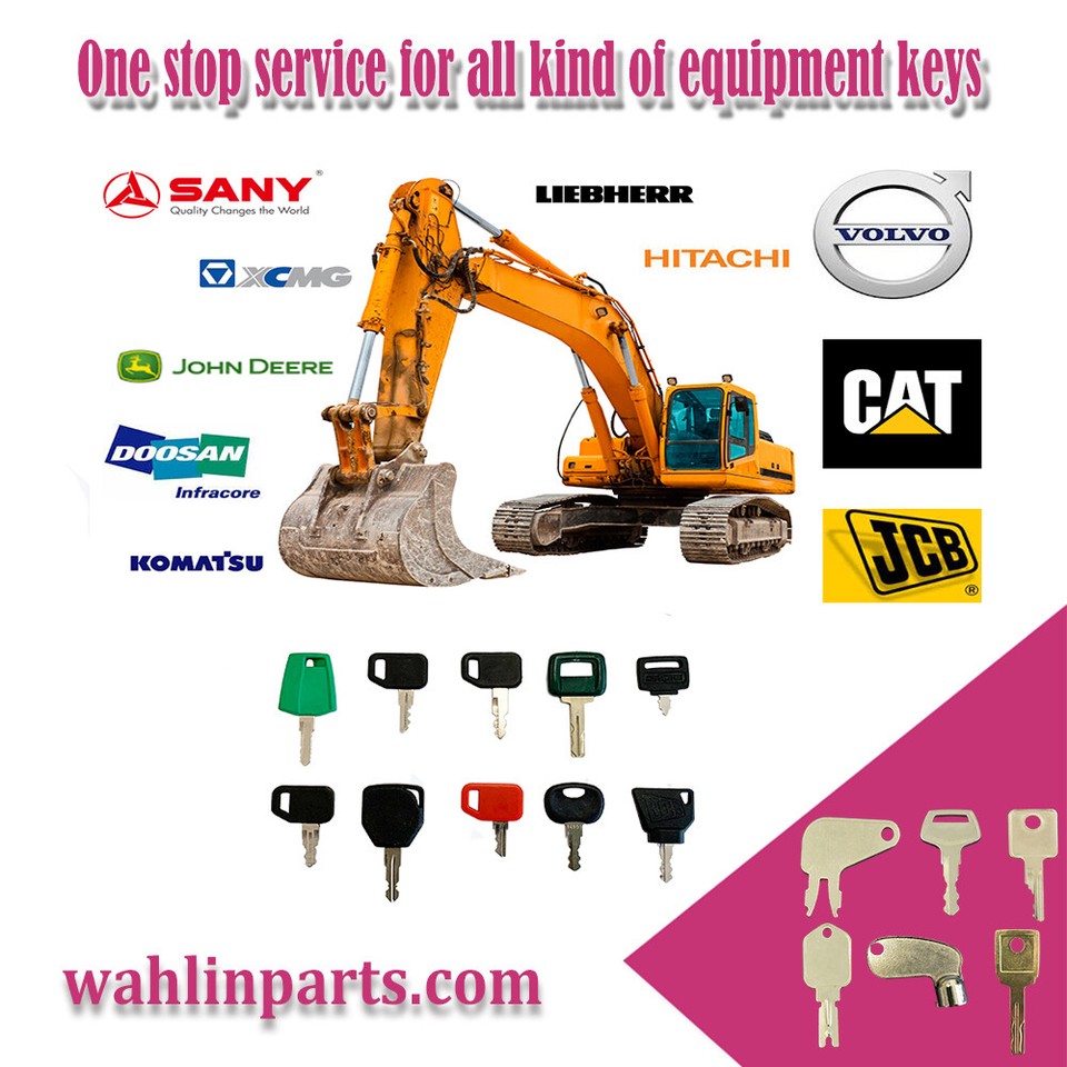 (10) Keys For CAT Caterpillar Heavy Equipment Ignition Key 5P8500 Key ...
