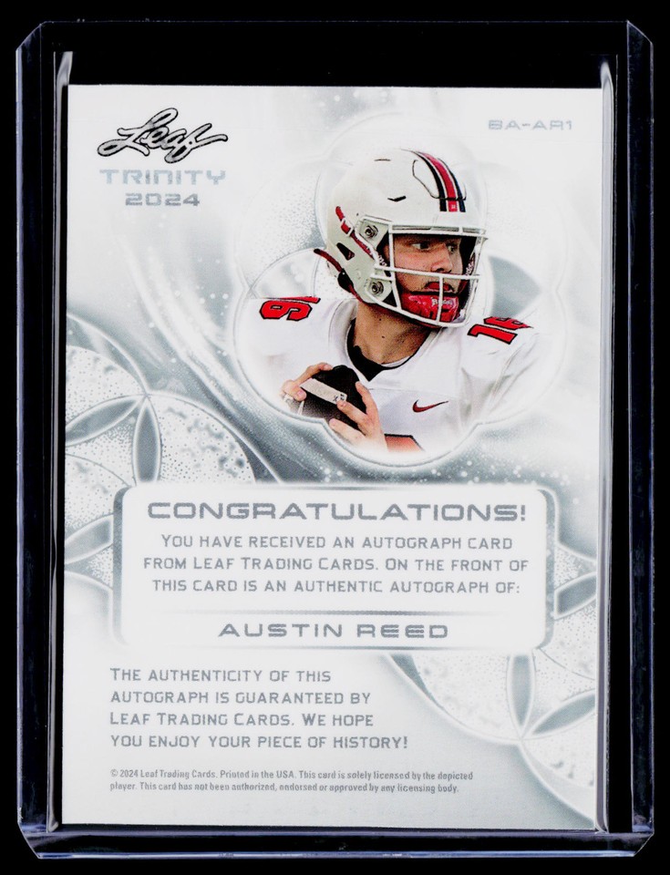 2024 Leaf Trinity #41/49 Platinum Austin Reed Auto | eBay
