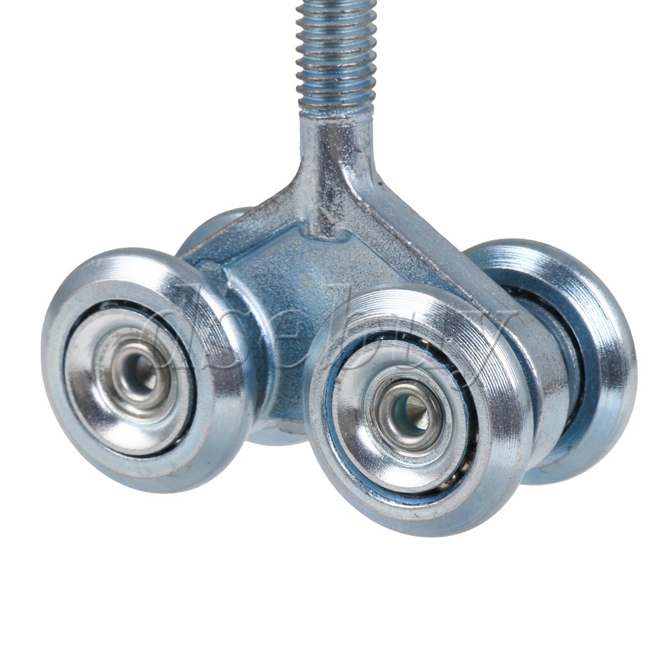 Silver Sliding Door Track Roller Hanging Rail Trolley Wheel H4-3 for ...