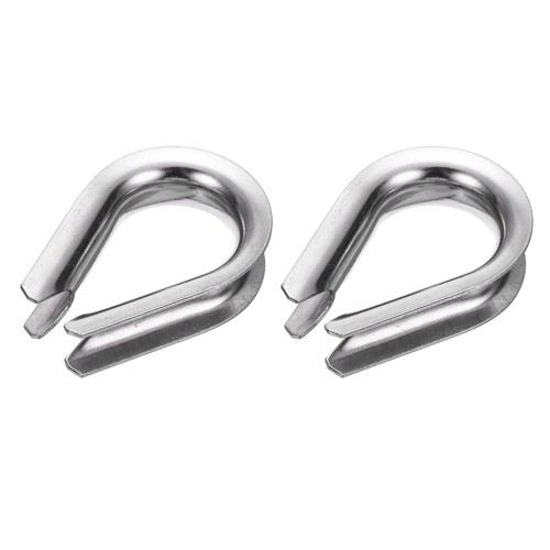 2Pcs 5/8" M16 Stainless Steel Thimble Wire Rope Cable Thimbles Rigging ...