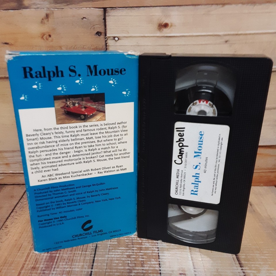 Ralph S Mouse VHS Used Beverly Cleary Family Kids RARE | eBay