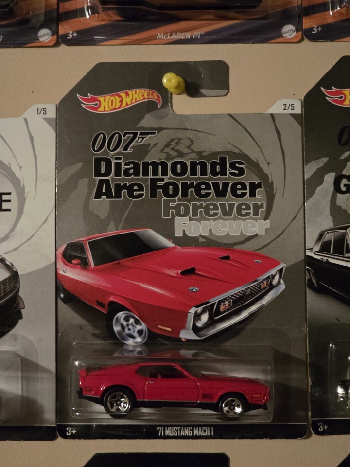 007 Full Set Of 5 2014 Hot Wheels James Bond Cars Aston Martin Lotus 1 ...