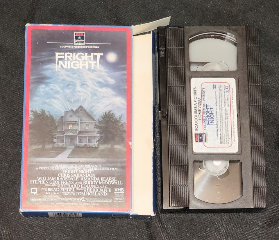 Fright Night VHS, Rare Red Border Side Loader, 1985 Horror Movie | eBay