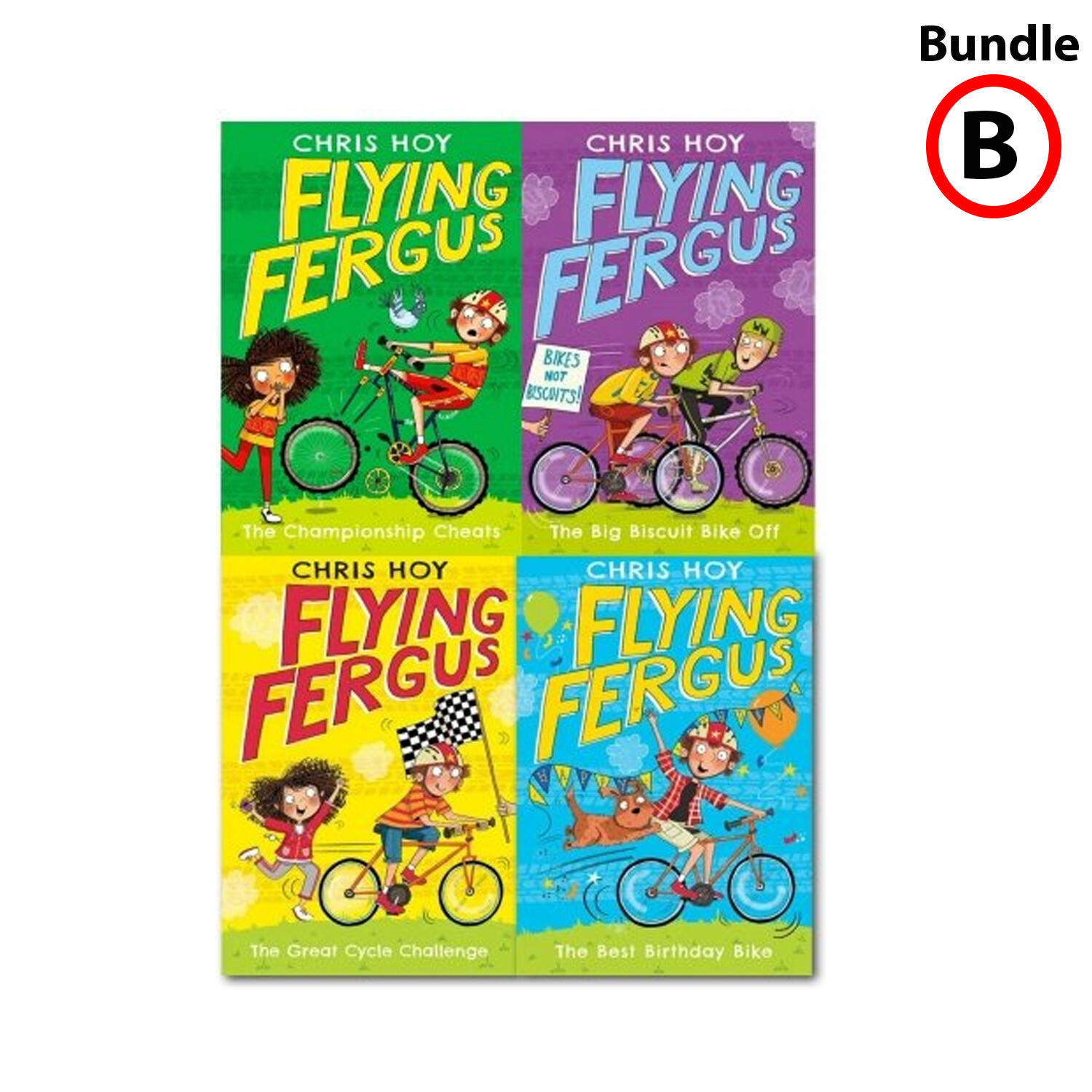 Chris Hoy Flying Fergus series 1-8 books collection set Trouble on the ...