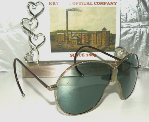 VTG 1930s KRYSTAL OPTICAL MOTORCYCLE/DRIVING/AVIATOR USA SUNGLASSES BOX ...