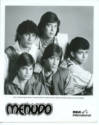 RICKY MARTIN & MENUDO ORIGINAL 8X10" PHOTO #A4666 | eBay