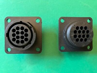 206043-1 14 pin circular connector no contacts amp lot of 4 pcs ($2.50 ...