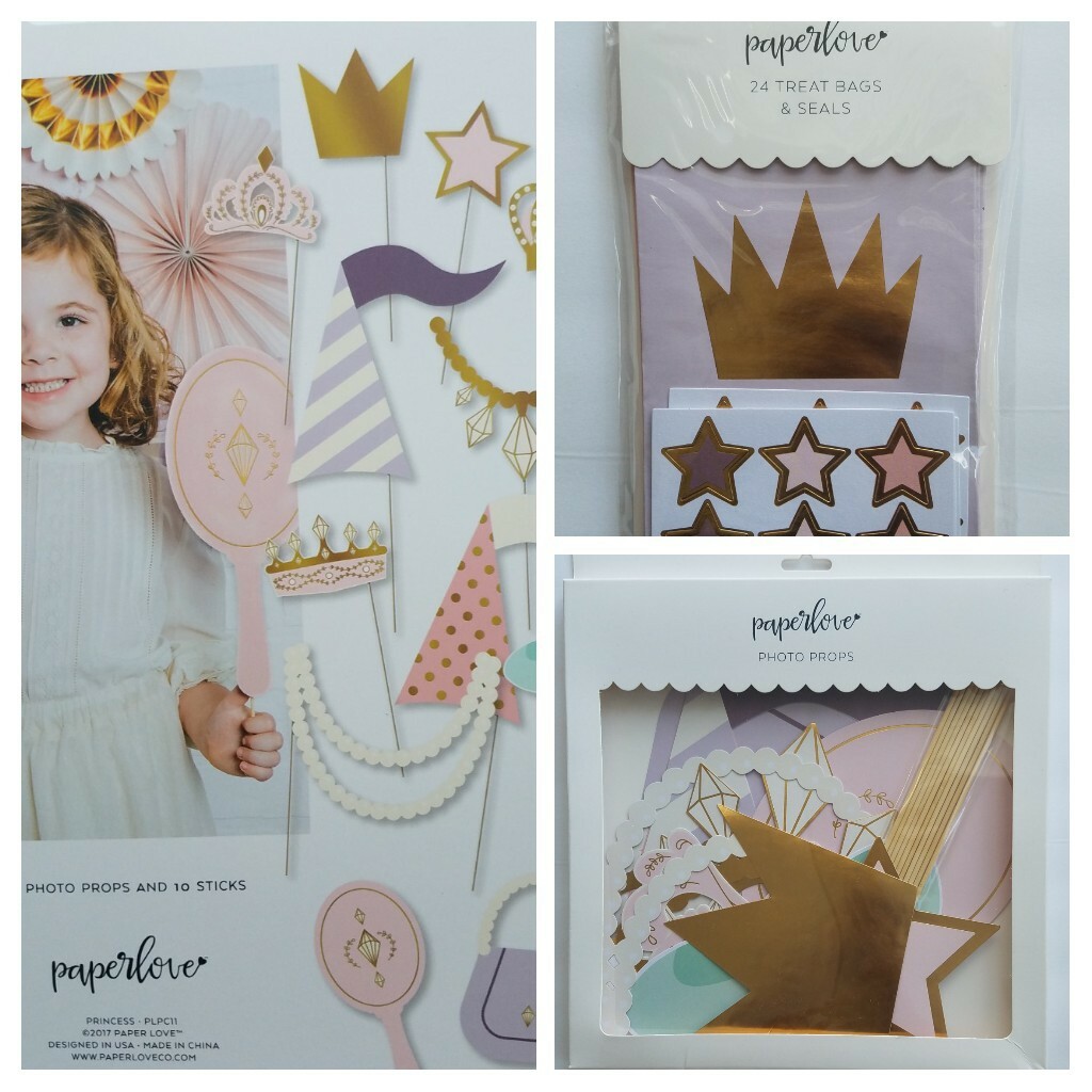 24 Treat Bag Princess Theme Props Set 12 Girl’s Birthday Photo Booth ...