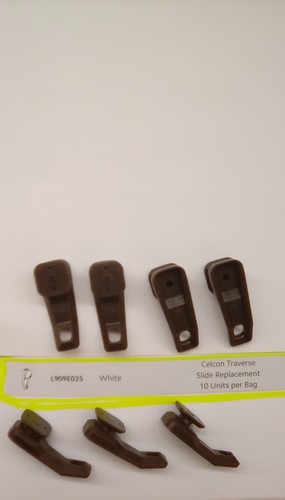 50 Pack Kirsch TRAVERSE ROD Drapery CARRIE SLIDES # 909E 025 BROWN | eBay