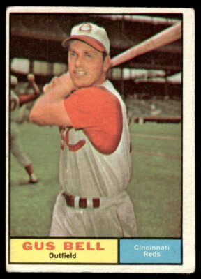 1961 Topps Gus Bell Cincinnati Reds #215 | eBay