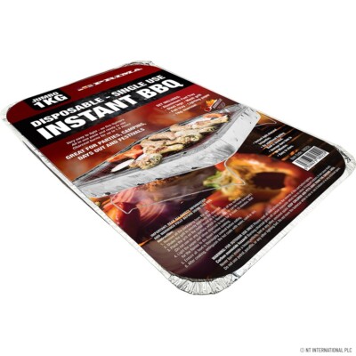 DISPOSABLE INSTANT BBQ GRILL 1KG JUMBO CHARCOAL OUTDOOR CAMPING SUNNY ...